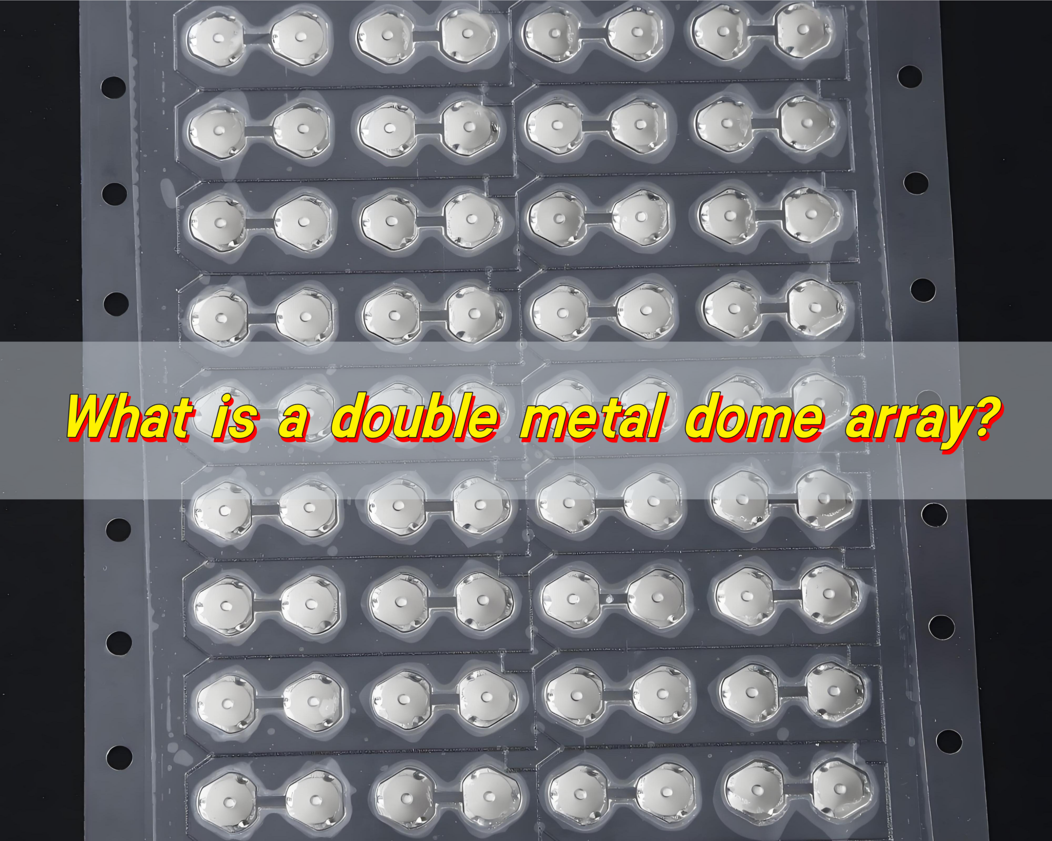 What is a double metal dome array?