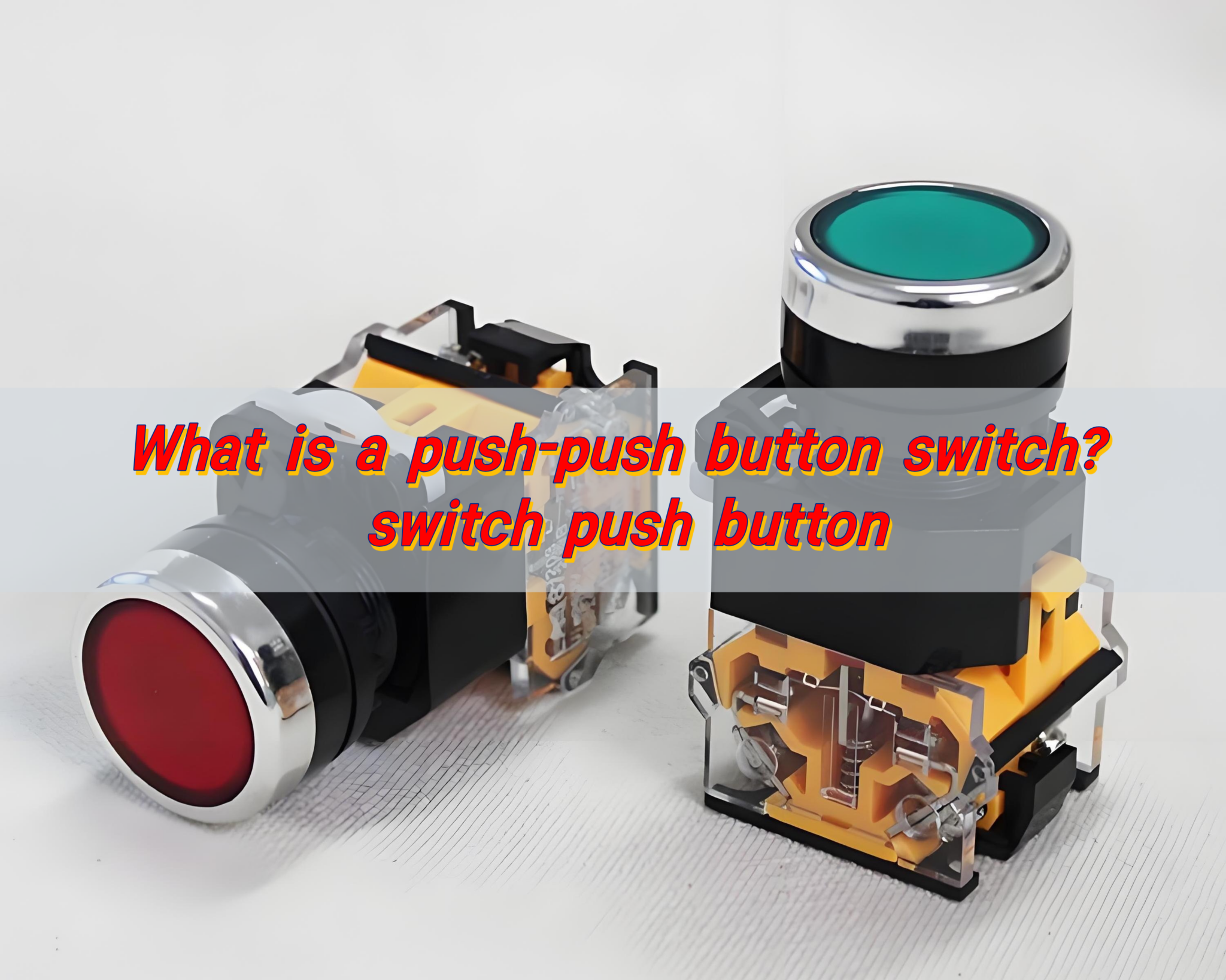 What is a push-push button switch? switch push button