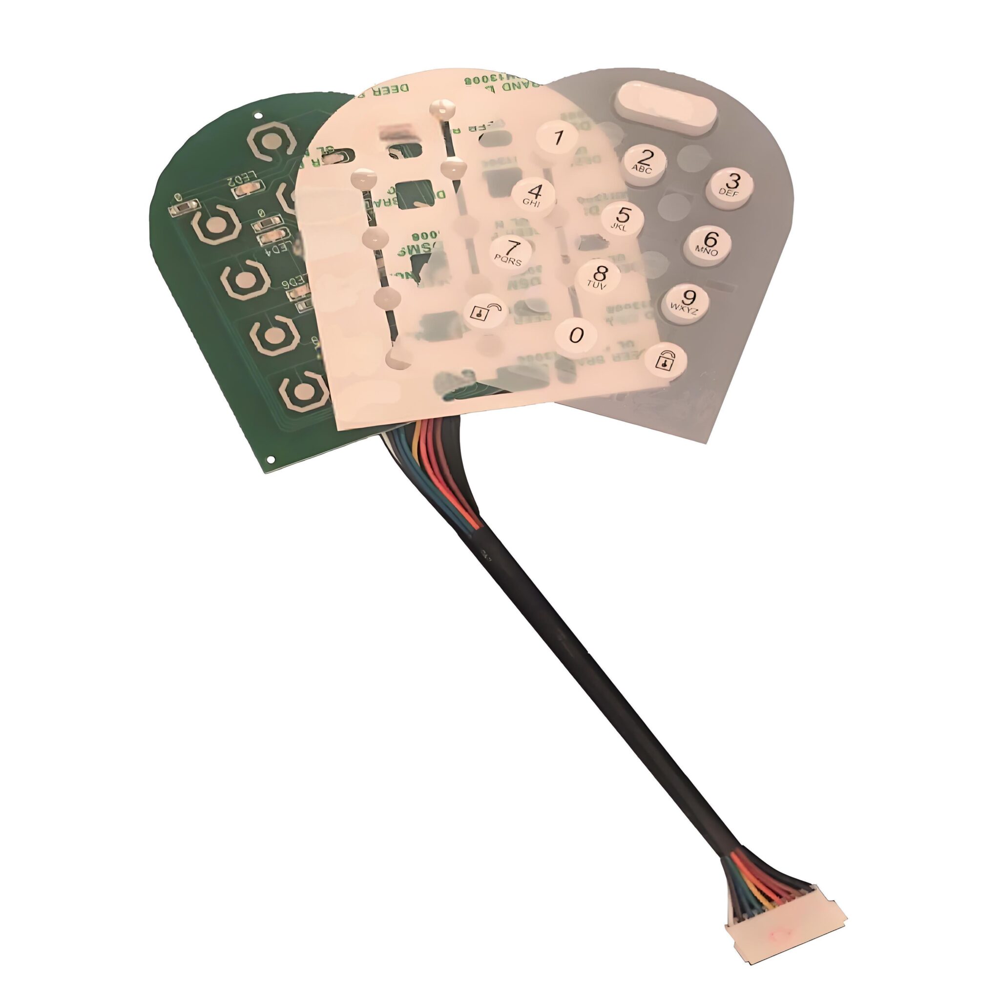 What are rubber dome key switches?