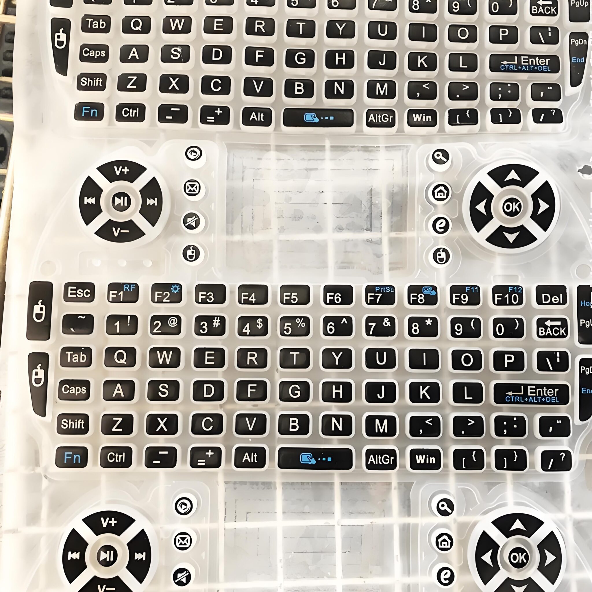 What are rubber dome key switches?