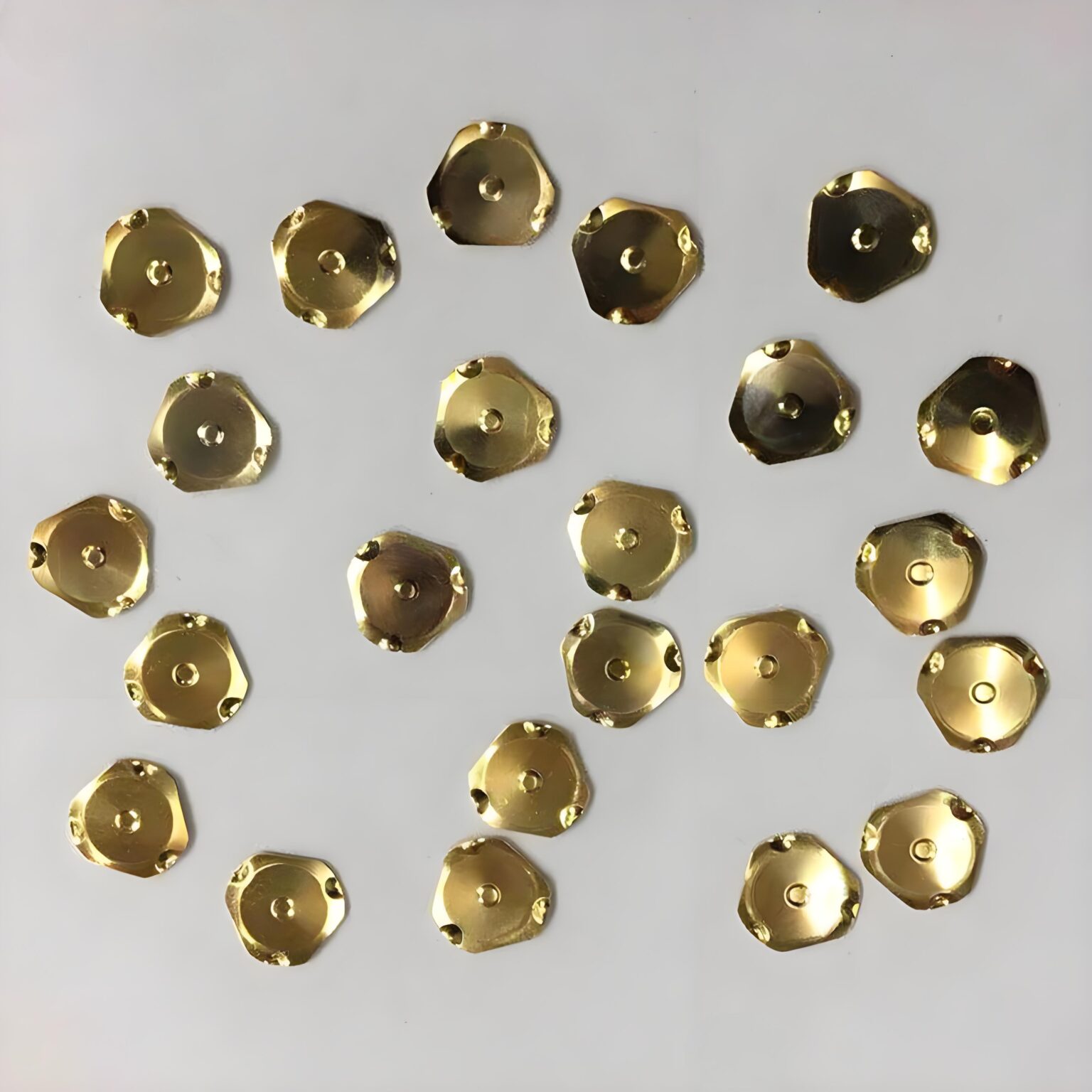 Metal dome with gold plating for medical devices