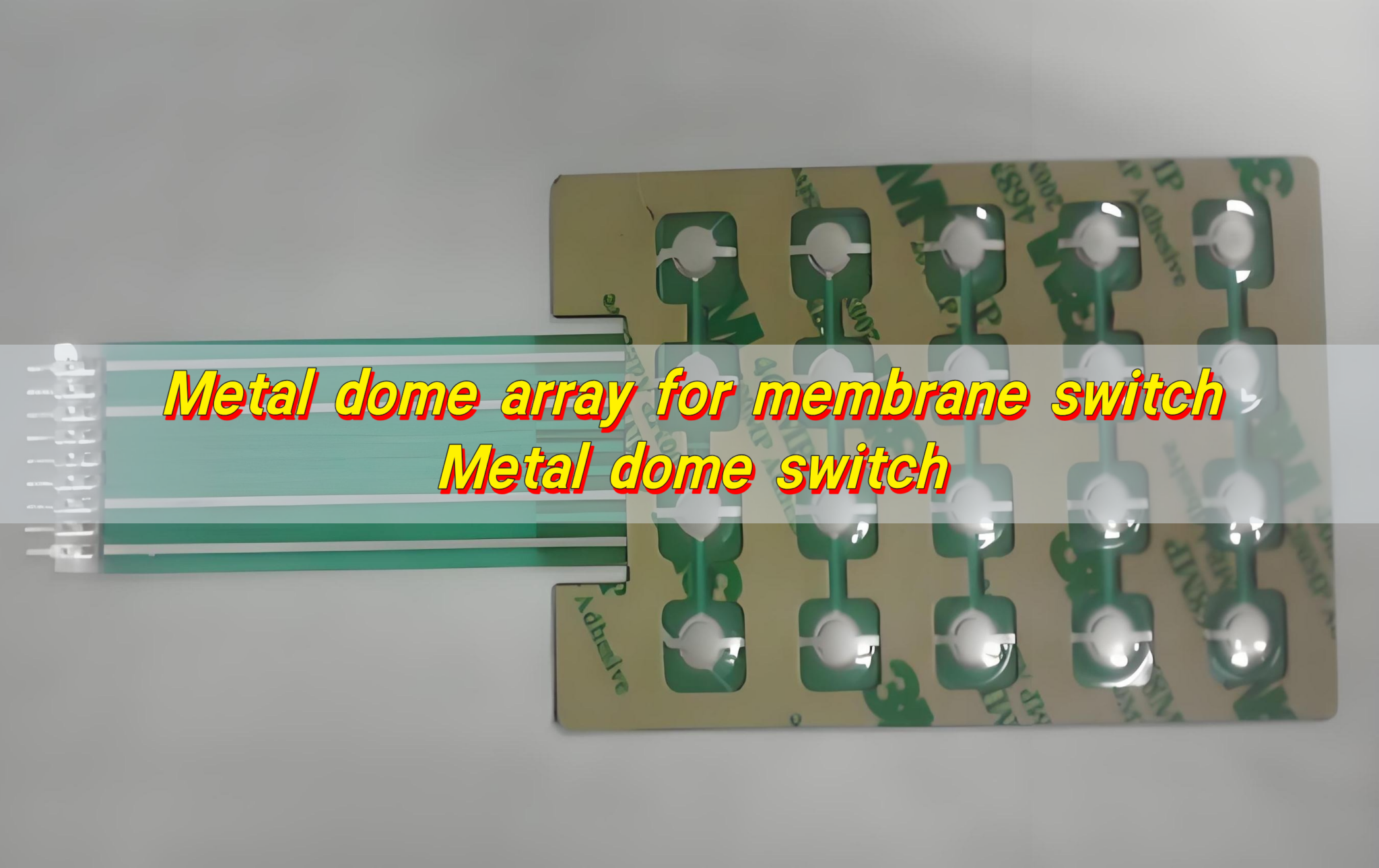 Metal dome array for membrane switch, Metal dome switch