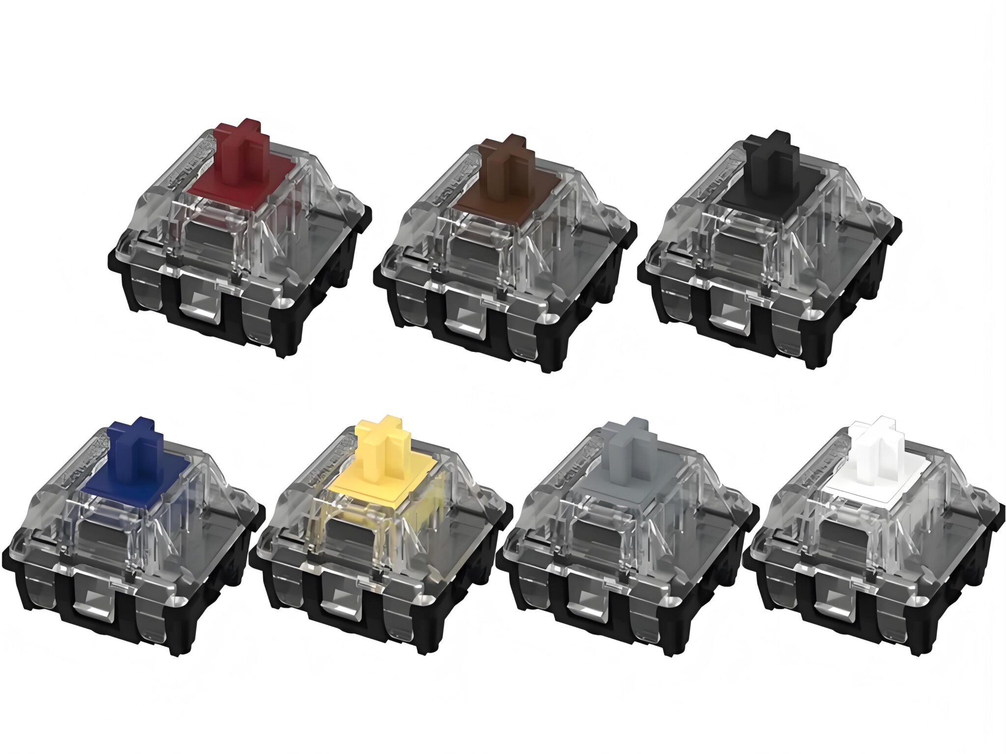 What are the different types of mechanical keyboard switches?